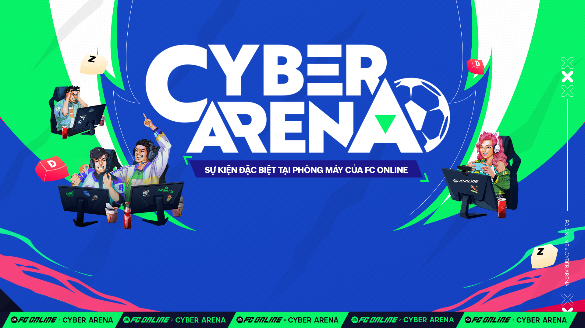 CYBER ARENA - SỰ KIỆN ĐẶC BIỆT TẠI PHÒNG MÁY CỦA FC ONLINE